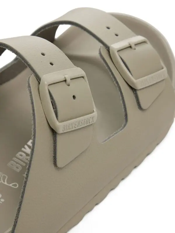 BIRKENSTOCK Arizona Exquisite Leather Sandals - Grey