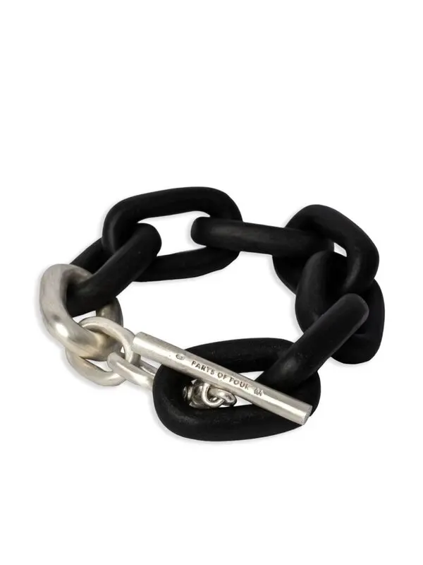 PARTS OF FOUR Toggle Chain Bracelet - Black