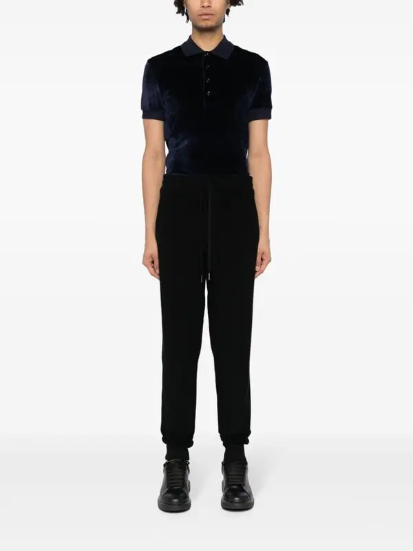 TOM FORD Straight-leg Cotton Track Pants - Black