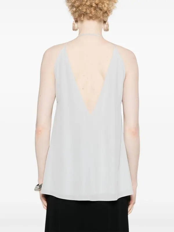 TOTEME Double-halter Silk Top
