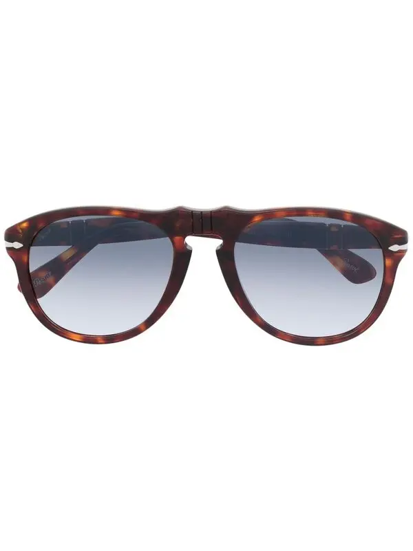 Persol Tortoiseshell Pilot Sunglasses