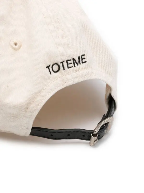 TOTÊME - Leather-Trimmed Cotton Baseball Cap