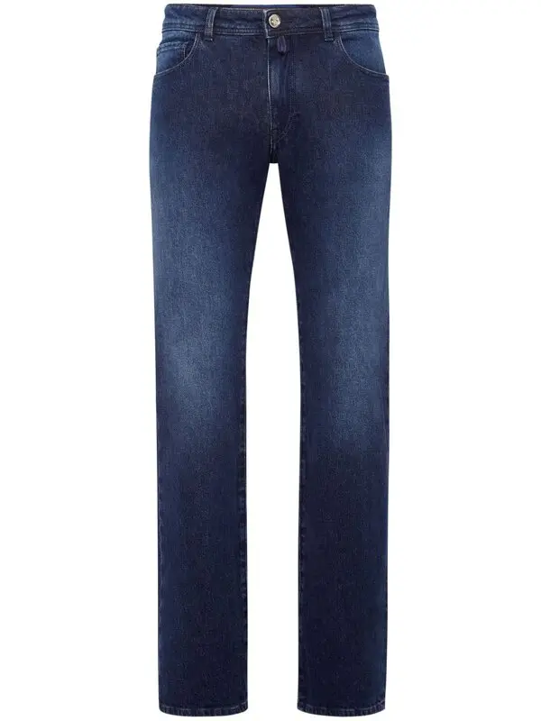 BILLIONAIRE Logo-appliqué Straight-leg Jeans