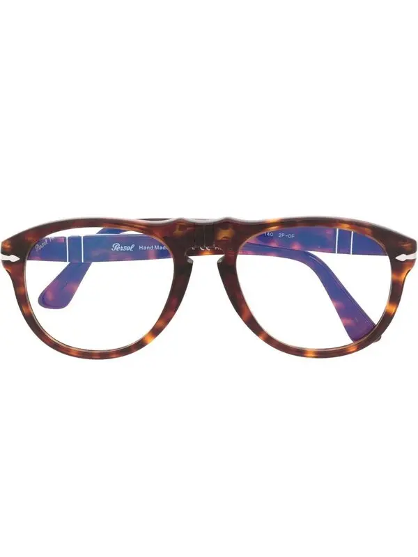 Persol Tortoiseshell Aviator Eyeglasses