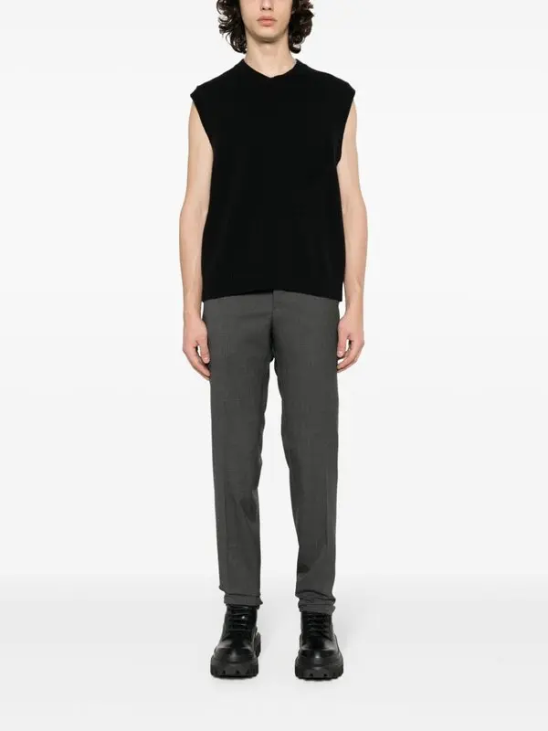 Kiton Logo-patch Wool Trousers