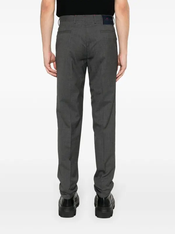 Kiton Logo-patch Wool Trousers