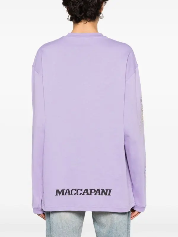 MARGHERITA MACCAPANI Moto Floral-print T-shirt - Purple