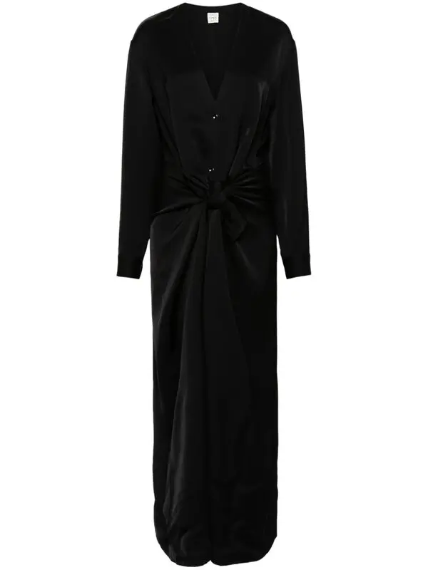 TOTEME Knot-detail Satin Dress