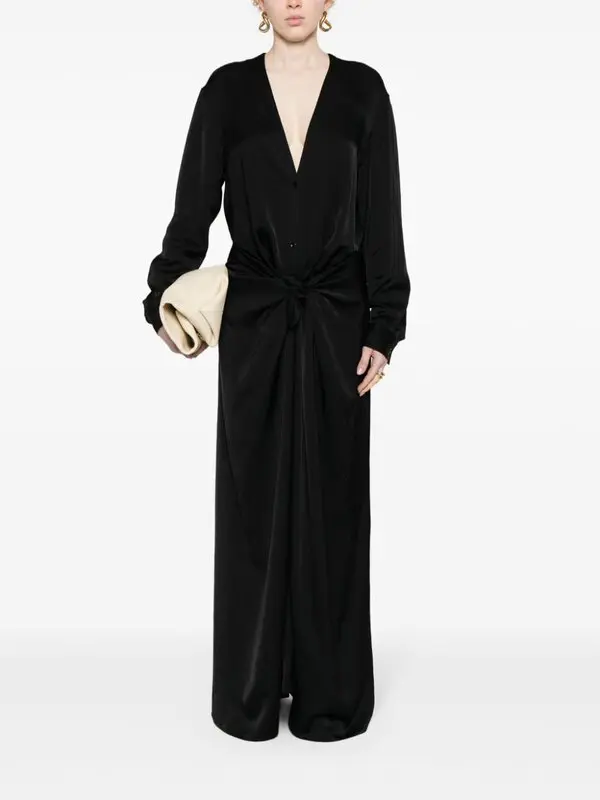 TOTEME Knot-detail Satin Dress