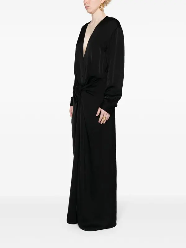 TOTEME Knot-detail Satin Dress