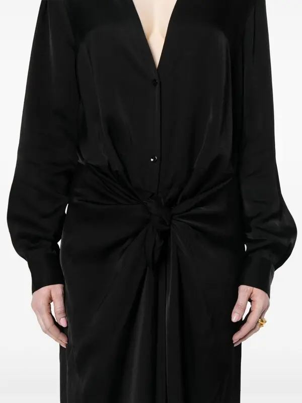 TOTEME Knot-detail Satin Dress