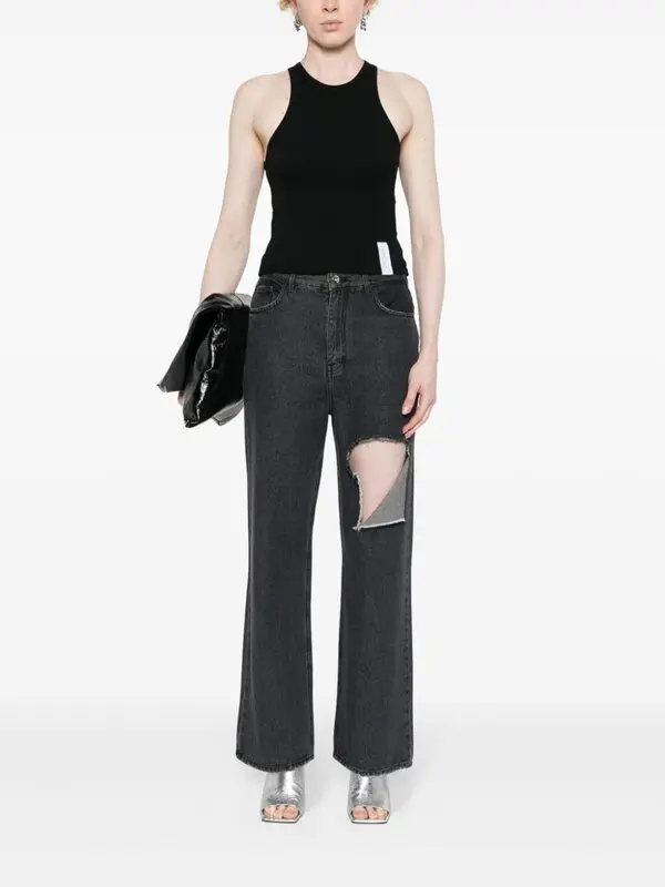 Rokh High-rise Wide-leg Jeans