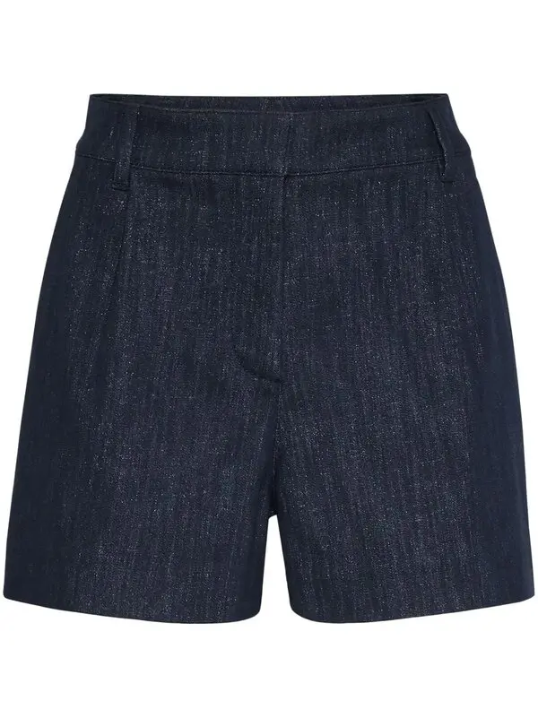 Brunello Cucinelli High-waisted Denim Bermuda Shorts