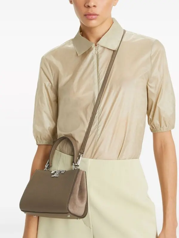 Tory Burch Mini Eleanor Leather Tote Bag - Brown