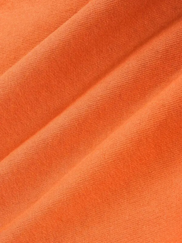 SPORTY & RICH Serif Cotton Polo Top