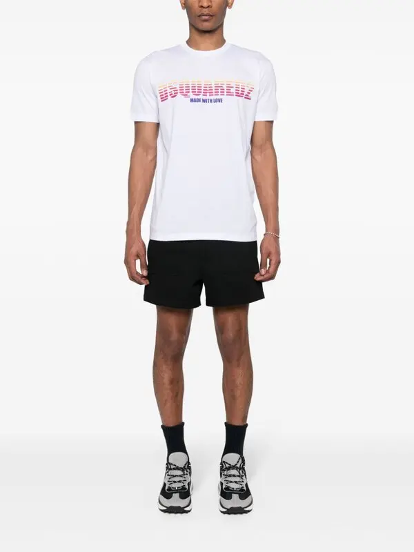 Dsquared2 Ombré-logo Print T-shirt