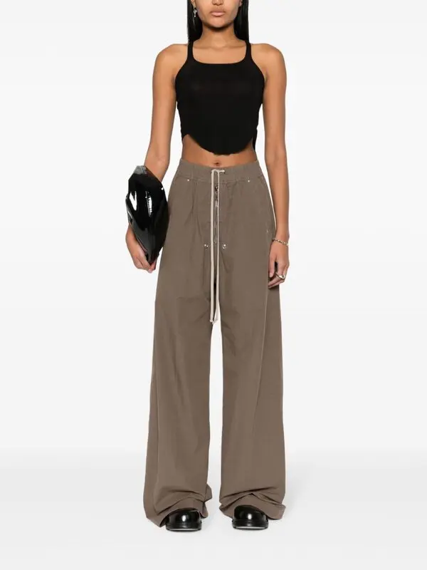 Rick Owens Cropped Tank Top - Black