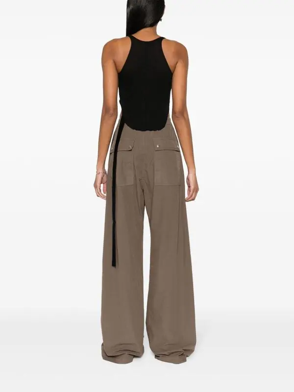 Rick Owens Cropped Tank Top - Black