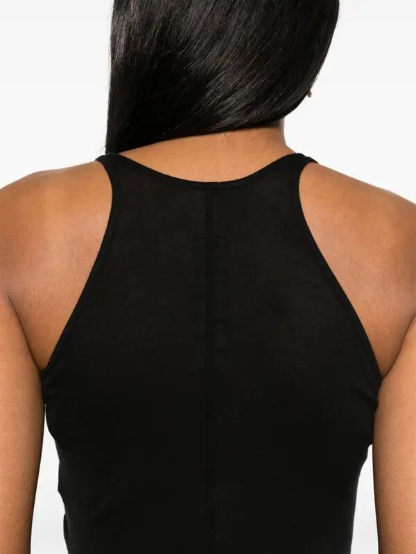 Rick Owens Cropped Tank Top - Black