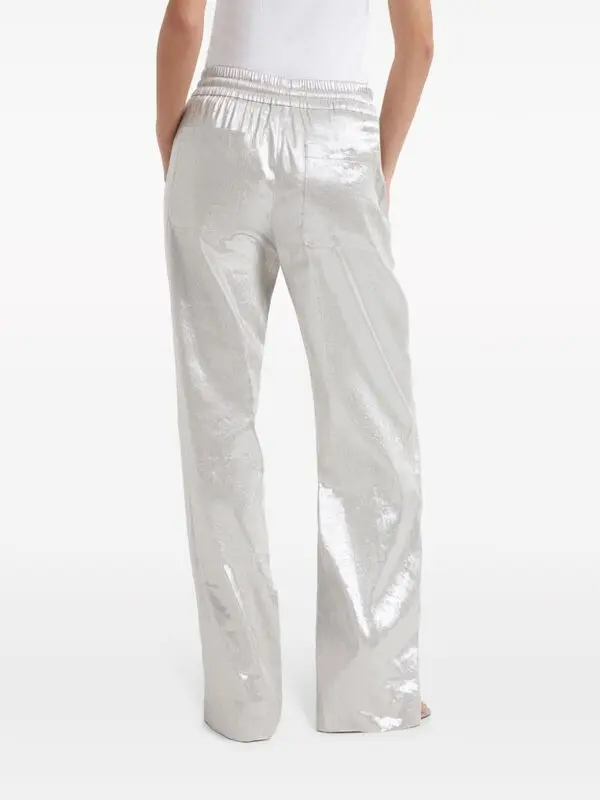 Brunello Cucinelli Metallic Wide-leg Trousers