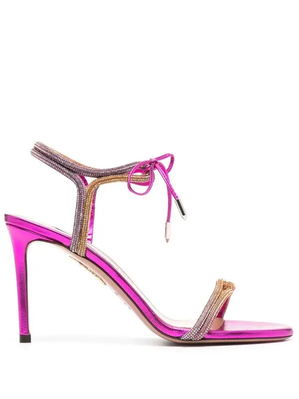 AQUAZZURA 100mm Crystal-embellished Sandals