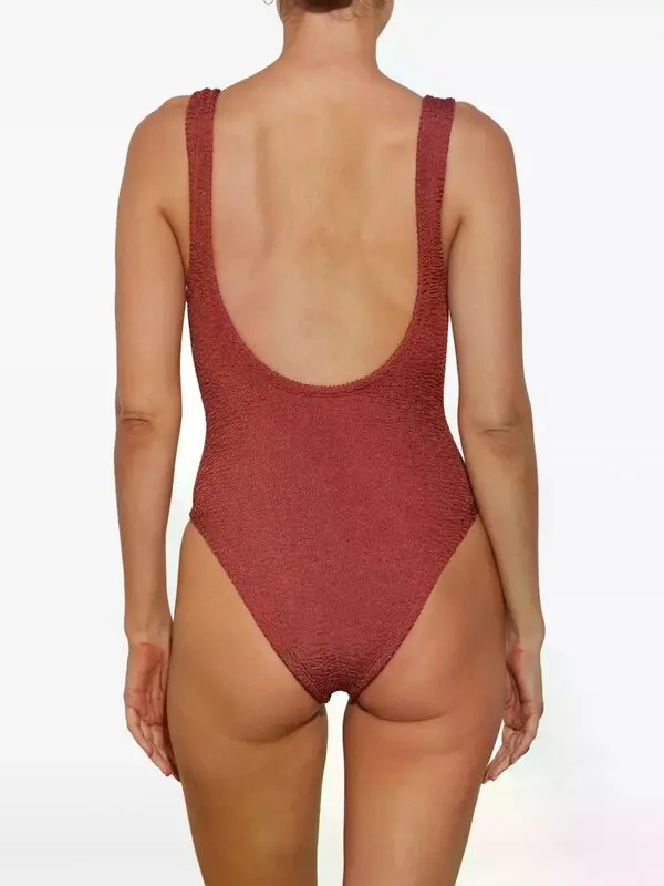 Hunza G Domino One Piece Swimsuit - Brown
