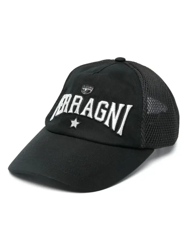 CHIARA FERRAGNI Logo-embroidered Mesh Cap
