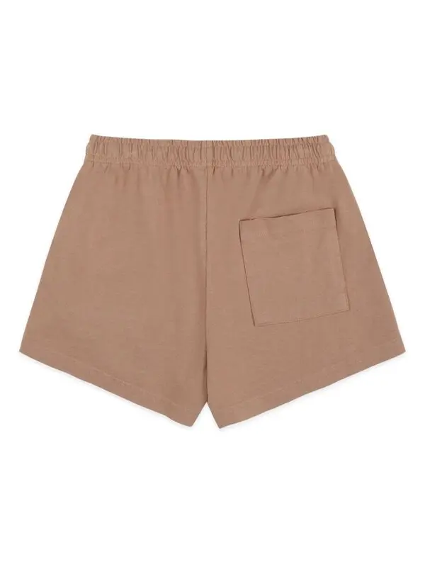 Sporty & Rich Disco Athletic Club Print Shorts - Brown