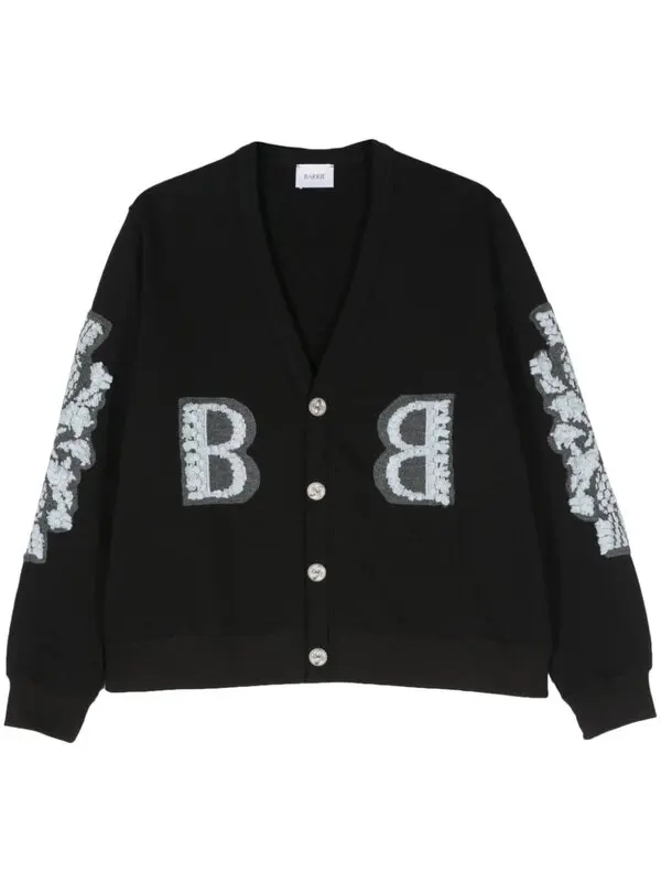 BARRIE B-logo Cardigan - Black