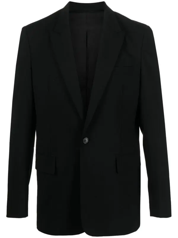 MODES Peak-lapels Single-breasted Blazer - Black