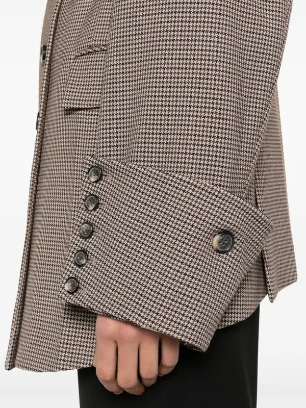 Rokh Houndstooth Double-breasted Blazer
