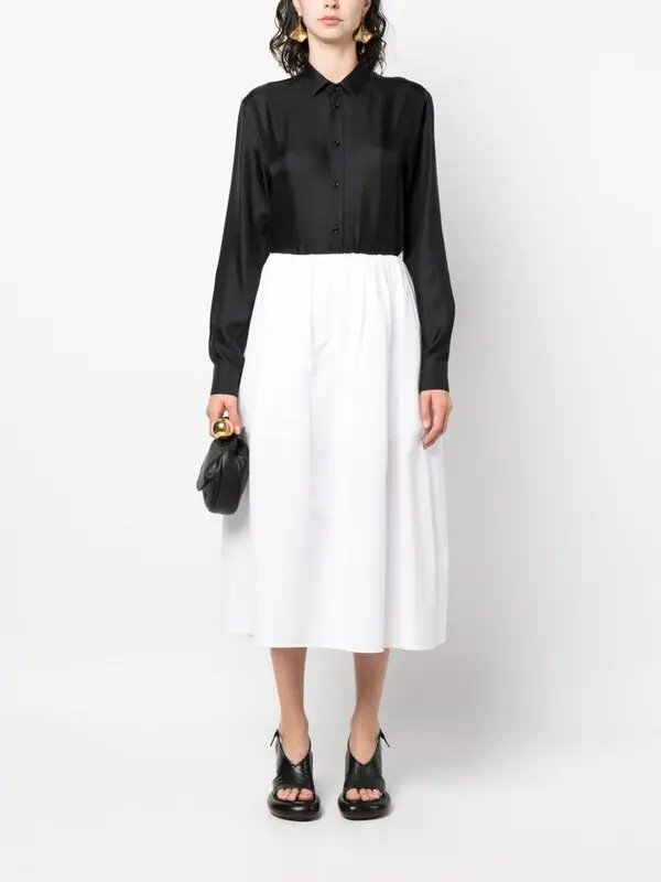 MODES Buttoned Silk Shirt - Black