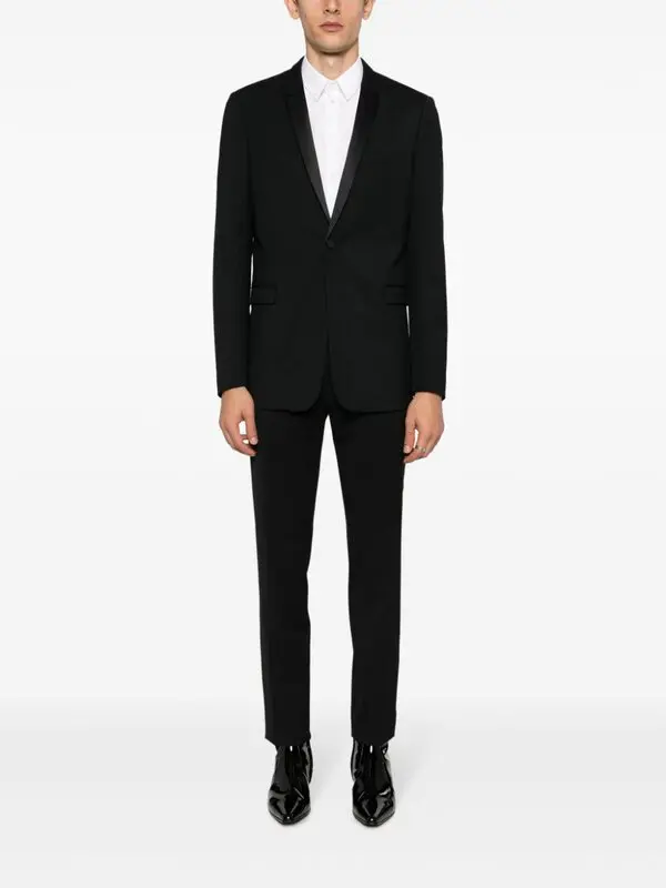 MODES Satin-trim Single-breasted Blazer