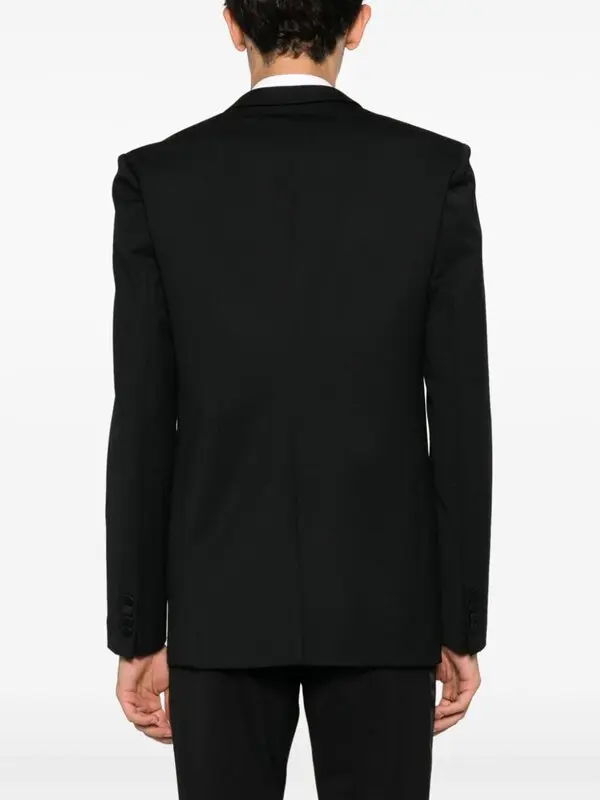 MODES Satin-trim Single-breasted Blazer