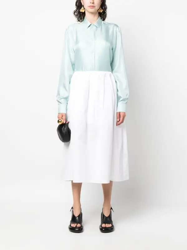 MODES Buttoned Silk Shirt - Blue