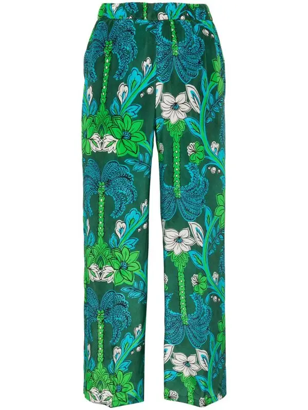 P.a.r.o.s.h Stelo Floral-print Trousers
