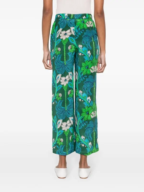 P.a.r.o.s.h Stelo Floral-print Trousers