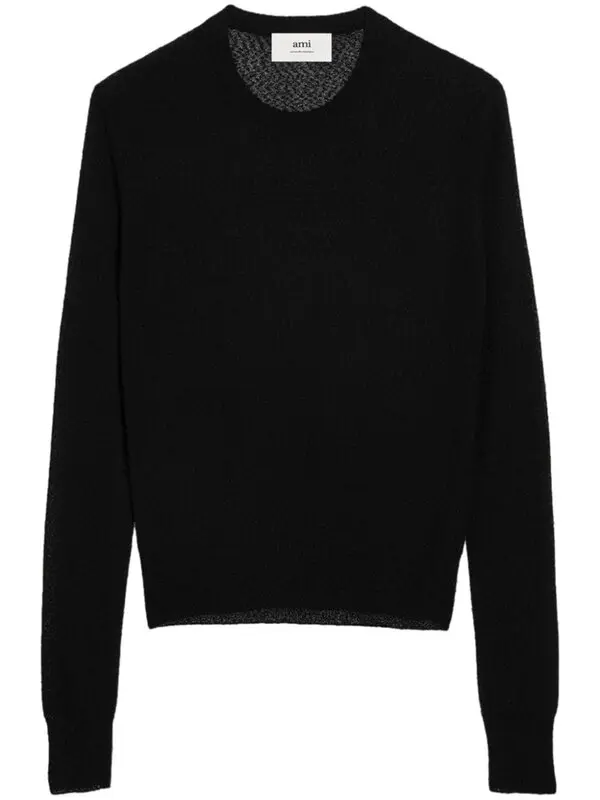 AMI Paris Crew-neck Bouclé Jumper