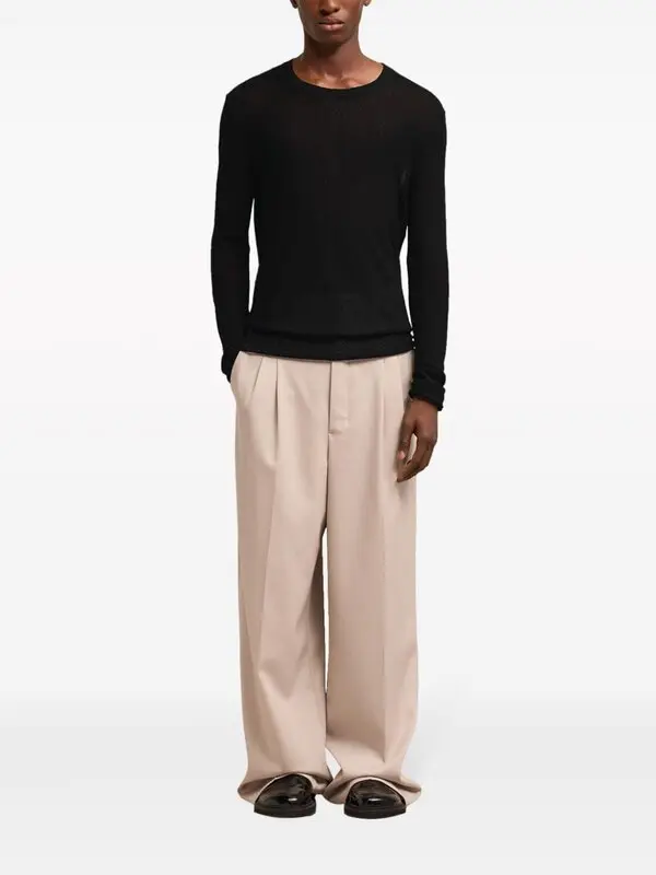 AMI Paris Crew-neck Bouclé Jumper