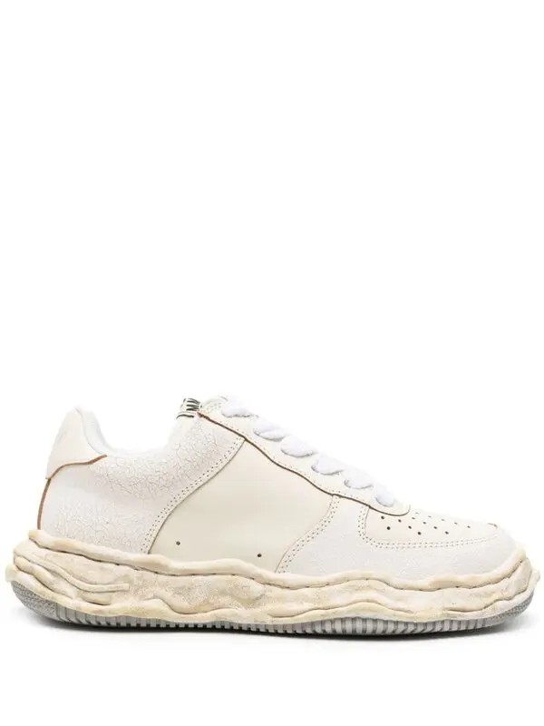 Mihara Yasuhiro Wayne Leather Sneakers - White