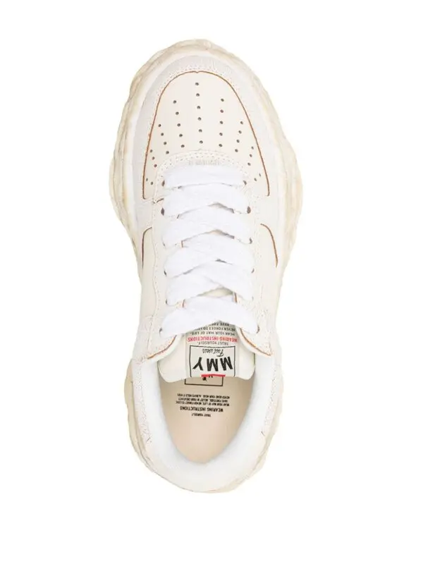 Mihara Yasuhiro Wayne Leather Sneakers - White