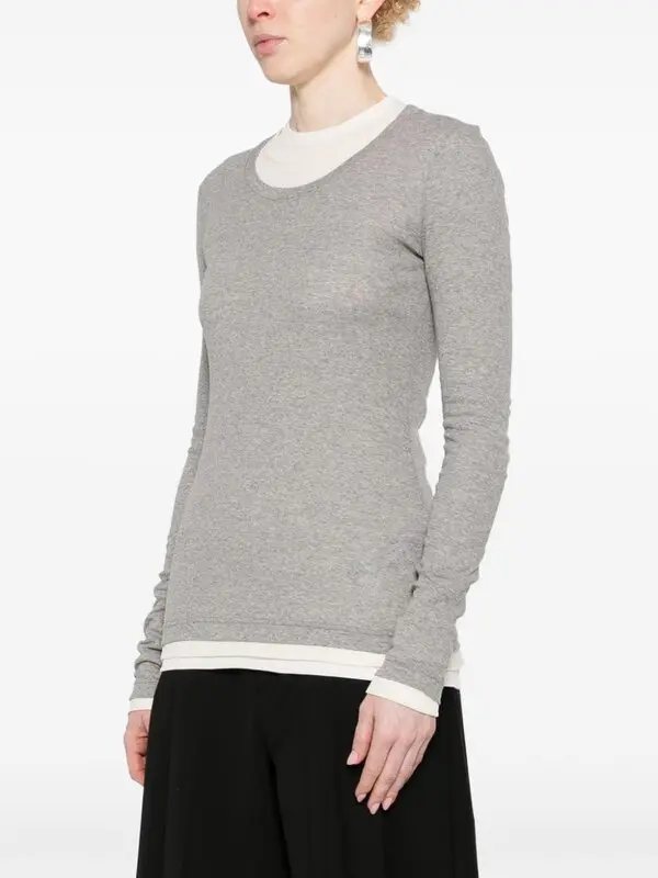 JIL SANDER Cotton Ribbed T-shirt Set - Neutrals