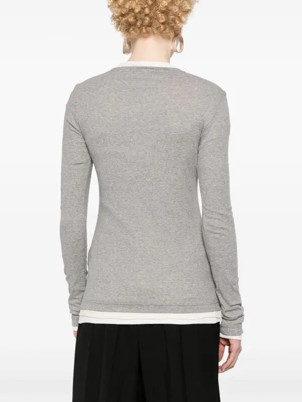 JIL SANDER Cotton Ribbed T-shirt Set - Neutrals