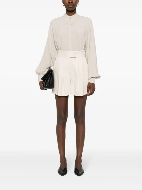 STYLAND Pleated High-waist Tailored Shorts