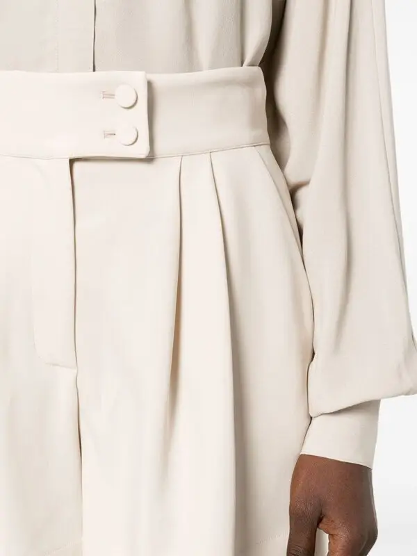 STYLAND Pleated High-waist Tailored Shorts