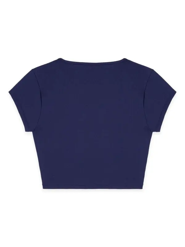 SPORTY & RICH Serif-logo Training T-shirt