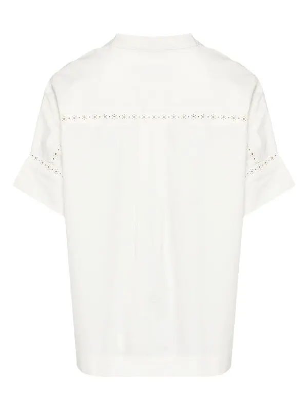 YVES SALOMON Openwork Short-sleeve Shirt