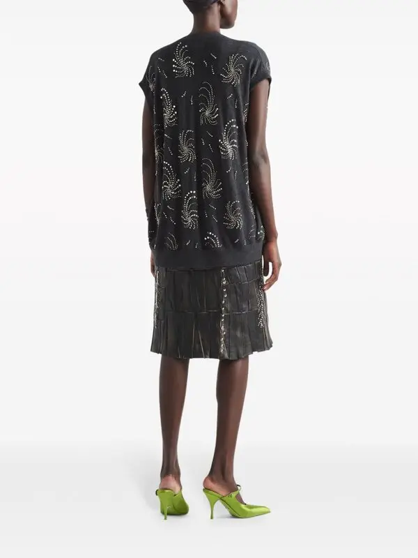 Prada Embellished Cashmere Vest