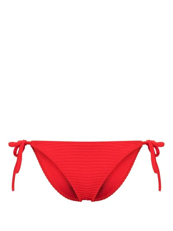 Calvin Klein Ribbed-knit Bikini Bottom - Red