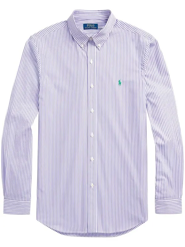 Polo Ralph Lauren Polo Pony-embroidered Striped Shirt - White